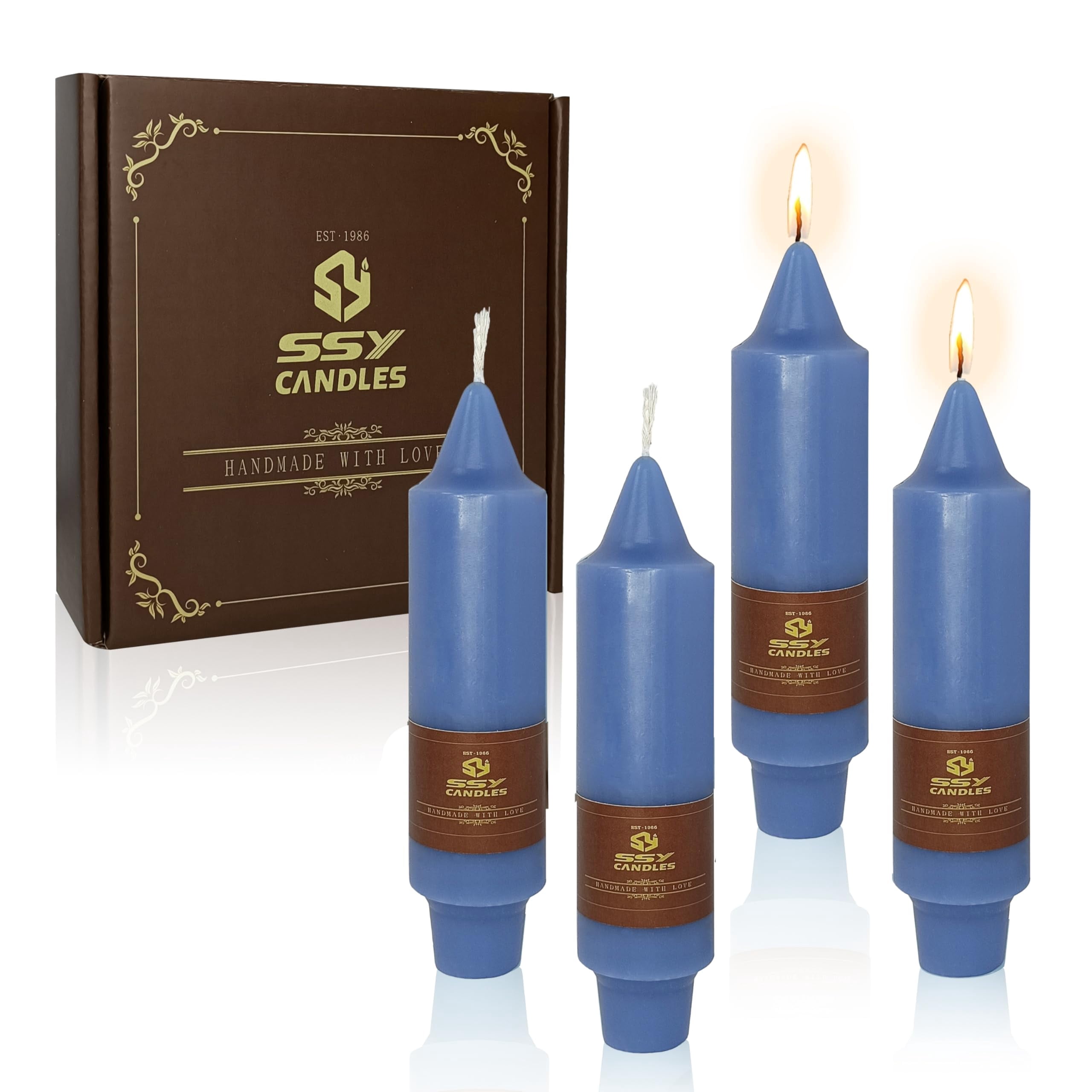 Short Taper Candle Candle Sticks, 5 Inch Mini Pillar Candles Small ...