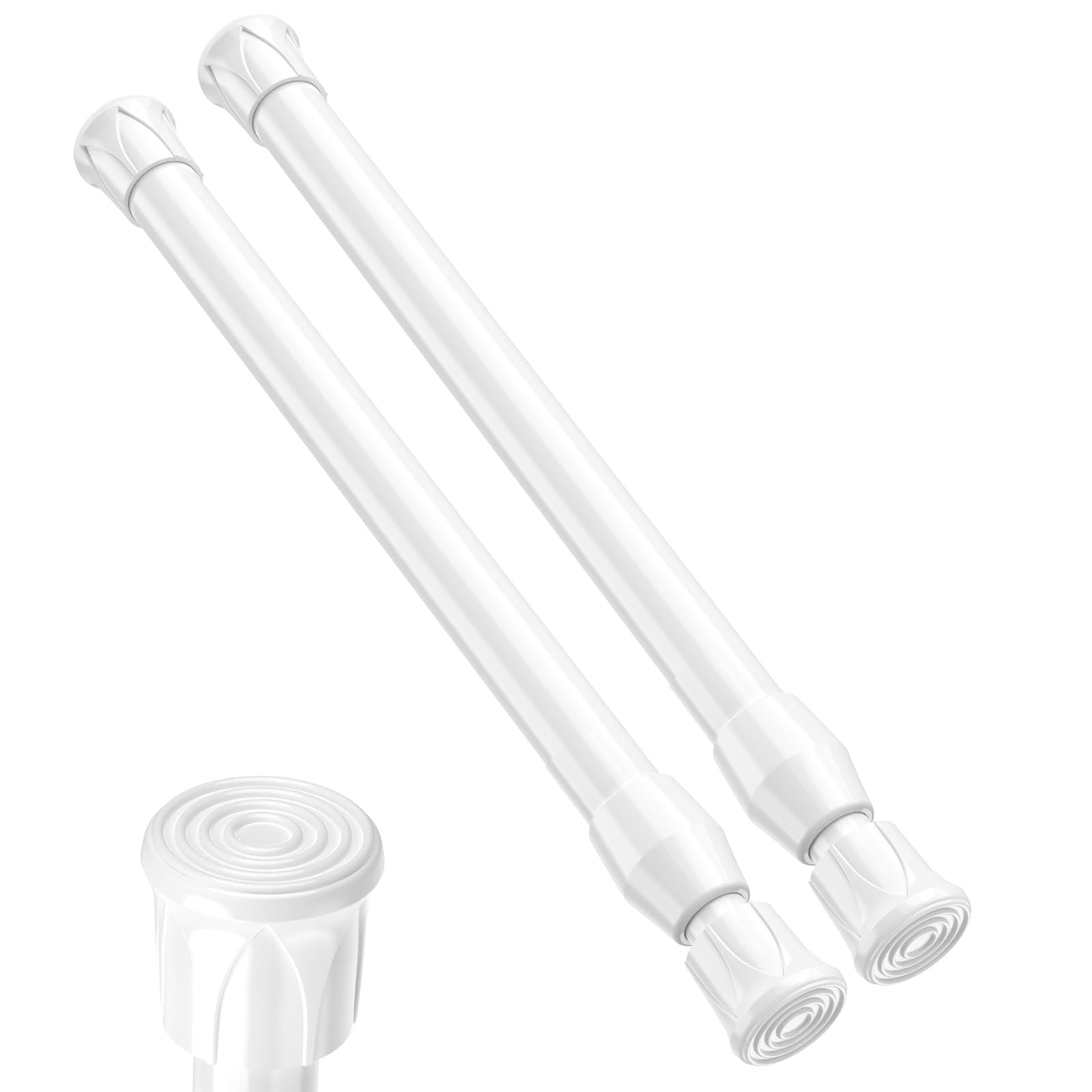 Short Tension Rod 12-20 Inches Adjustable Spring Curtain Rod No Drill ...