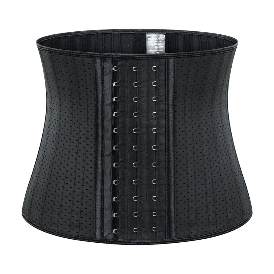 Short Torso Corset Waist Trainer Latex Body Shapewear Women Tummy ...