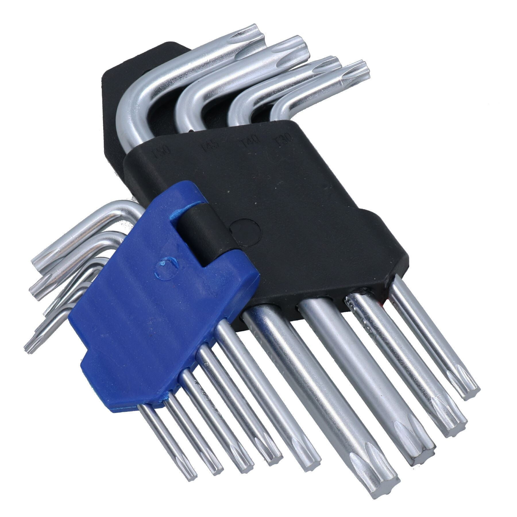 Short Torx / Tamperproof Torx Star Allen Key Bits Set T10 - T50 9pc By ...