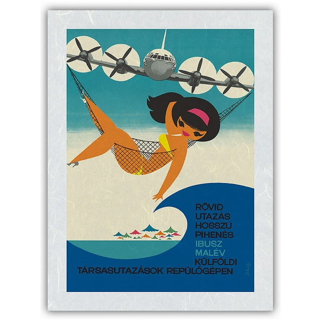 Short Travel Long Rest - Malév Hungarian Airlines - Vintage Airline ...