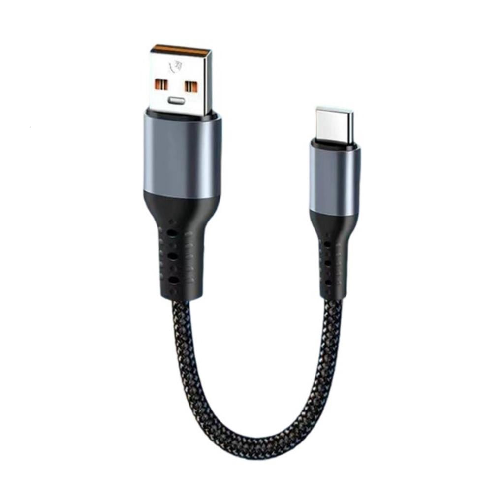 Short USB C Cable Type C Cable 25cm Elbow Fast Charging USB Type C Data ...