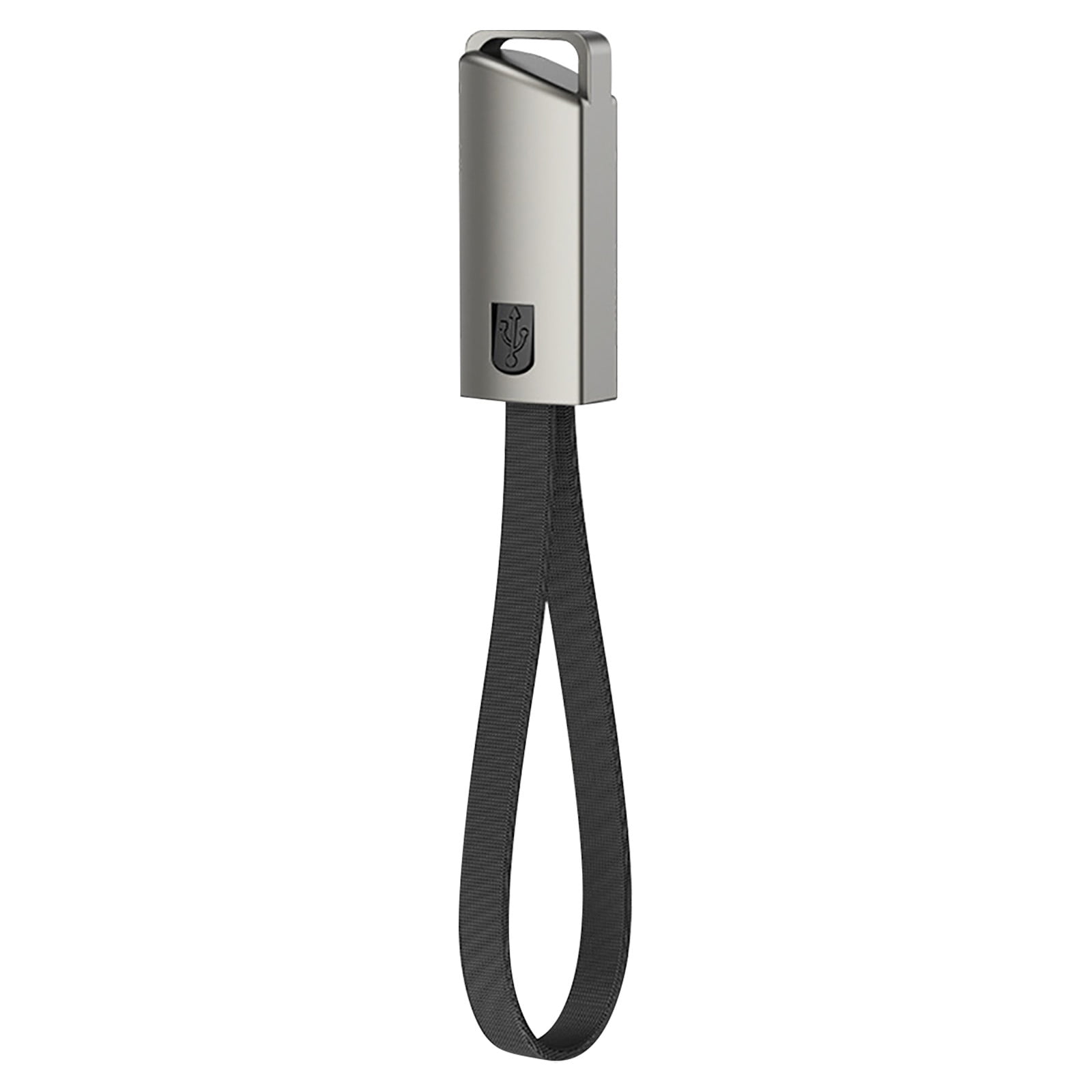 Short USB-C Charger Cable – 0.75ft, Keychain Design, Nylon Braid for ...