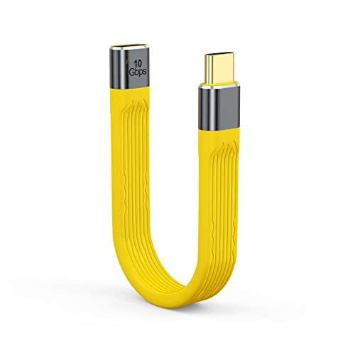 Short USB C Extension Cable 4 inch,10 Gbps Short Type-C 3.2 Male to ...