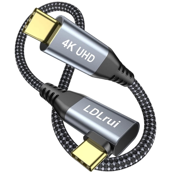 Short USB-C Right Angle Cable - 1FT, USB-C 3.2 Gen 2x2, 20Gbps Data ...