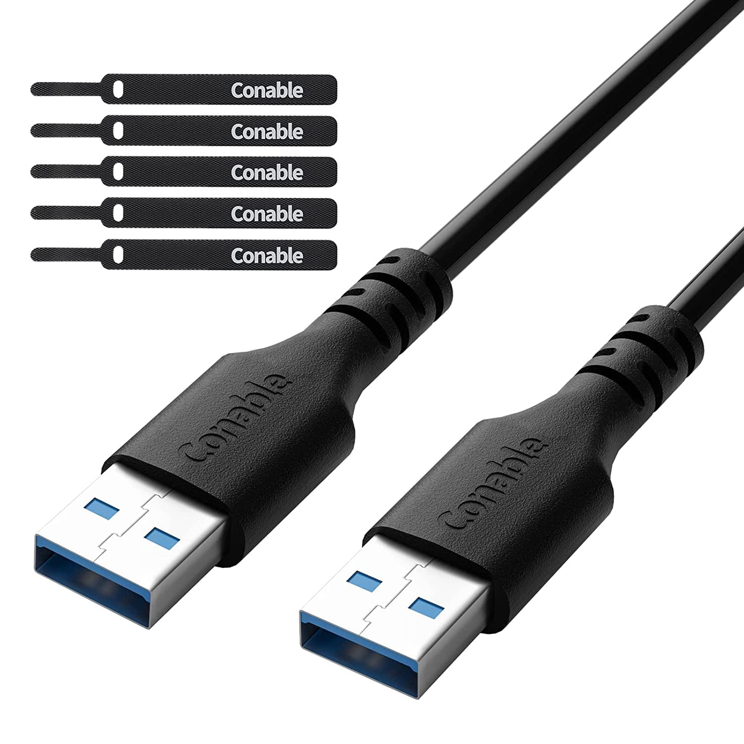 Short USB to USB Cable 2 Feet, USB 3.0 Male to Male Cord, Type A 5Gbps ...