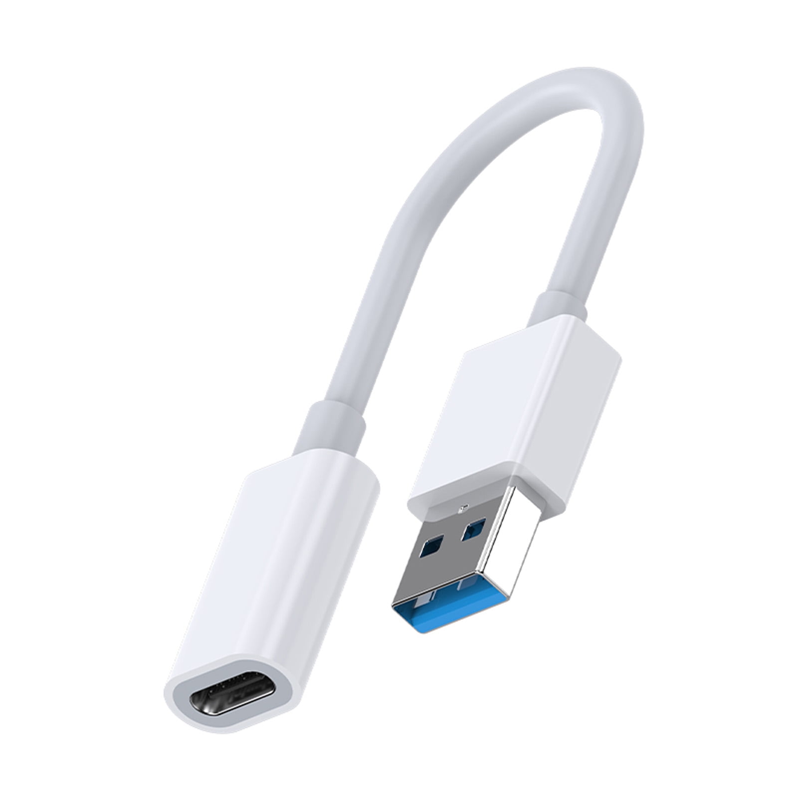 Short USB3.0 to USB C Female Adapter Cable 3A Fast Charging for Quick ...