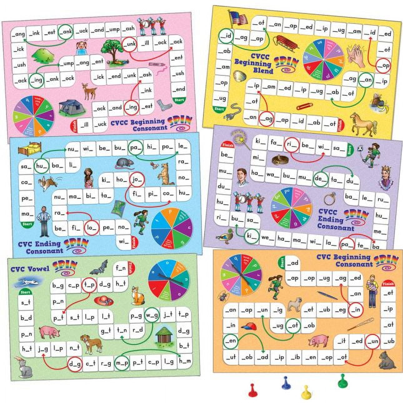 Short Vowel Pattern Word Building Board Games - 1 game - Walmart.com