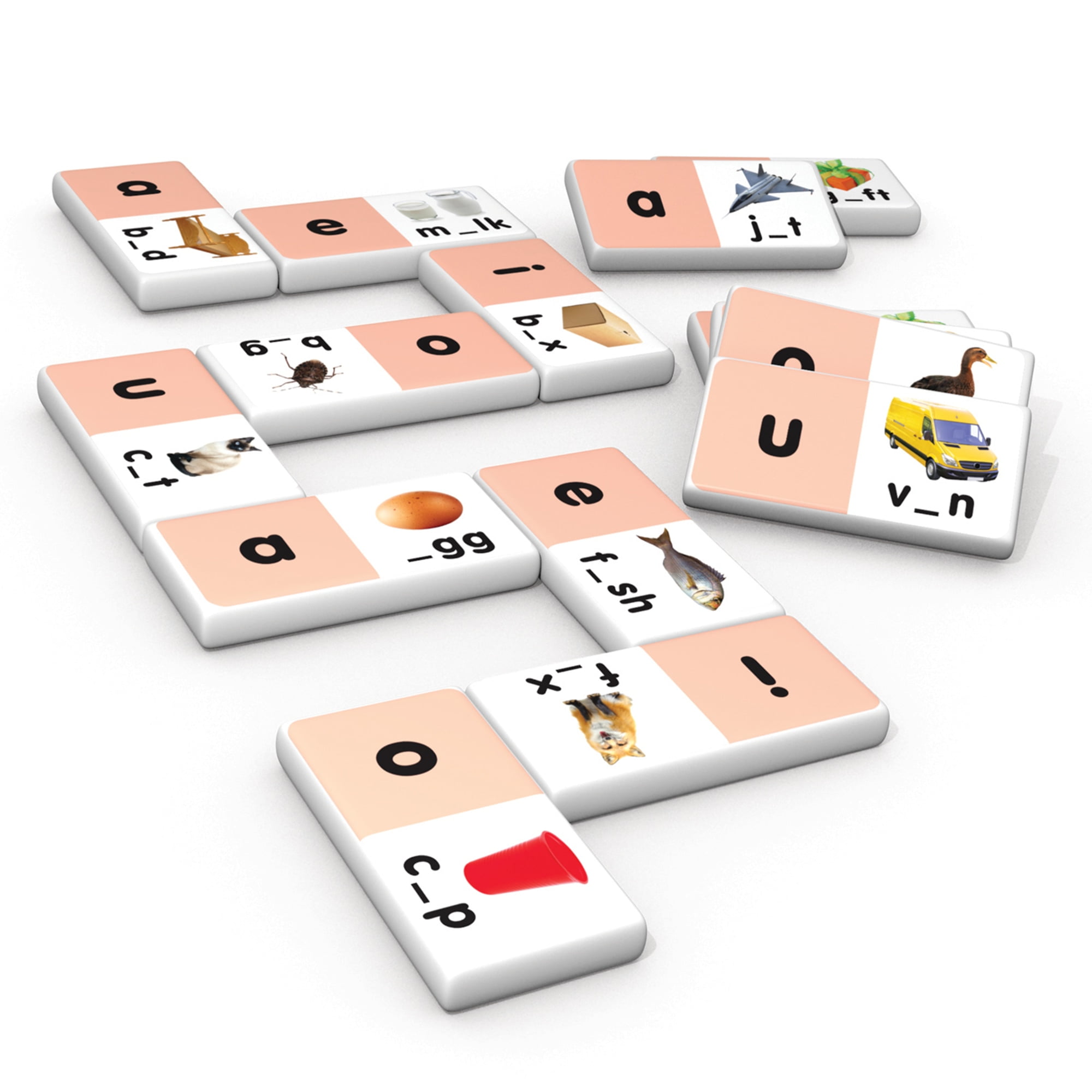 Short Vowels Dominoes Junior Learning for Ages 5+ Kindergarten Learning ...