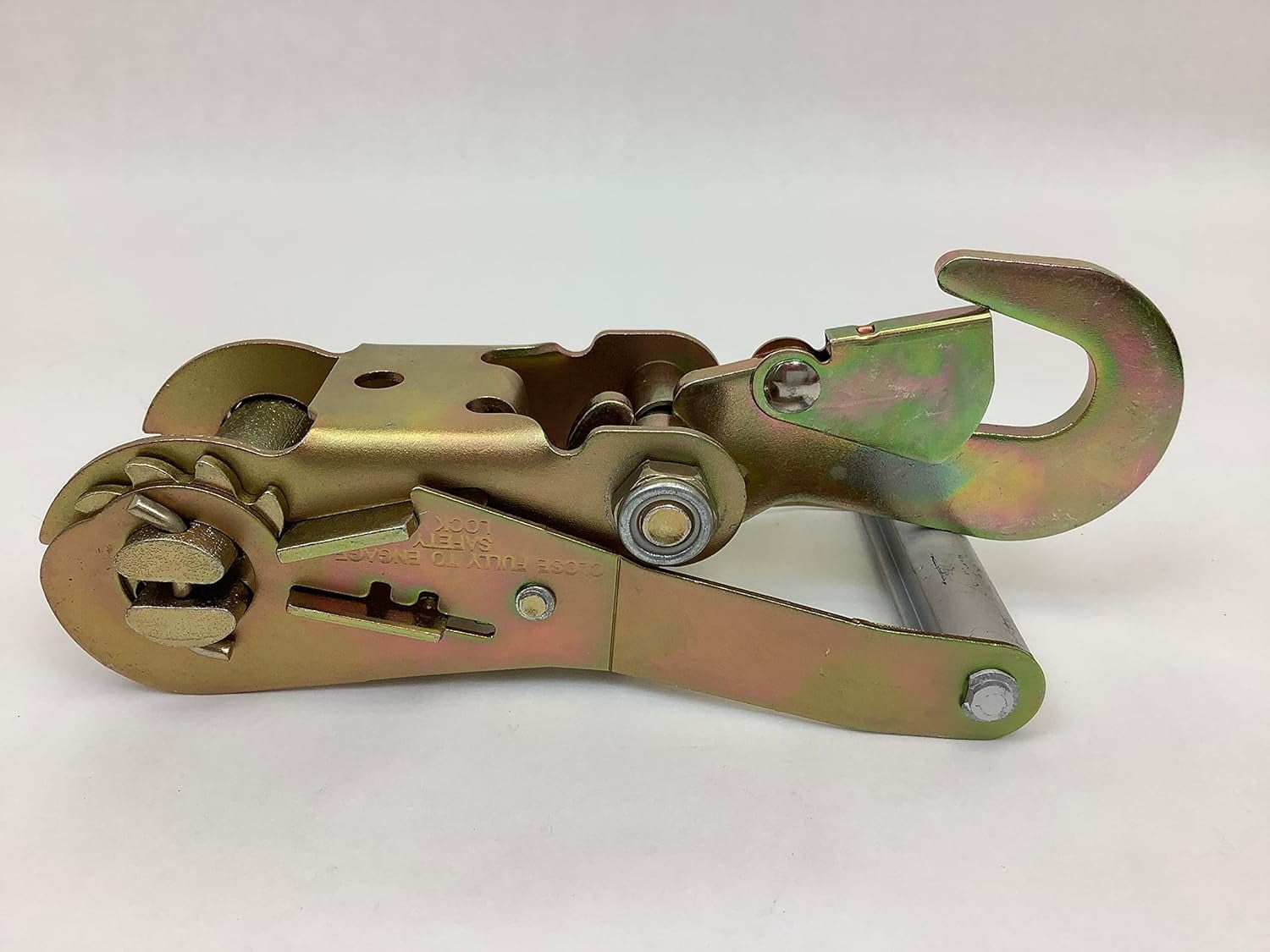 Short Wide Ratchet Handle with Bolt-on Snap Hook Ratchet Strap Buckle ...