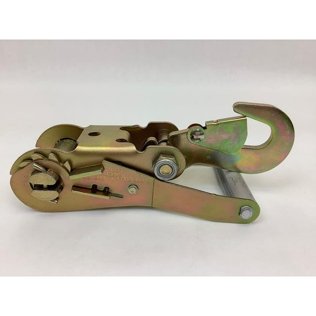 Short Wide Ratchet Handle with Bolt-on Snap Hook Ratchet Strap Buckle ...