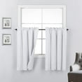 Walmart 100% Blackout 36 inch Curtains for Kitchen, Bathroom & Basement ...
