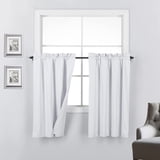 Rooney Luxury Short Window Curtains Tiers for Kitchen Blackout ...