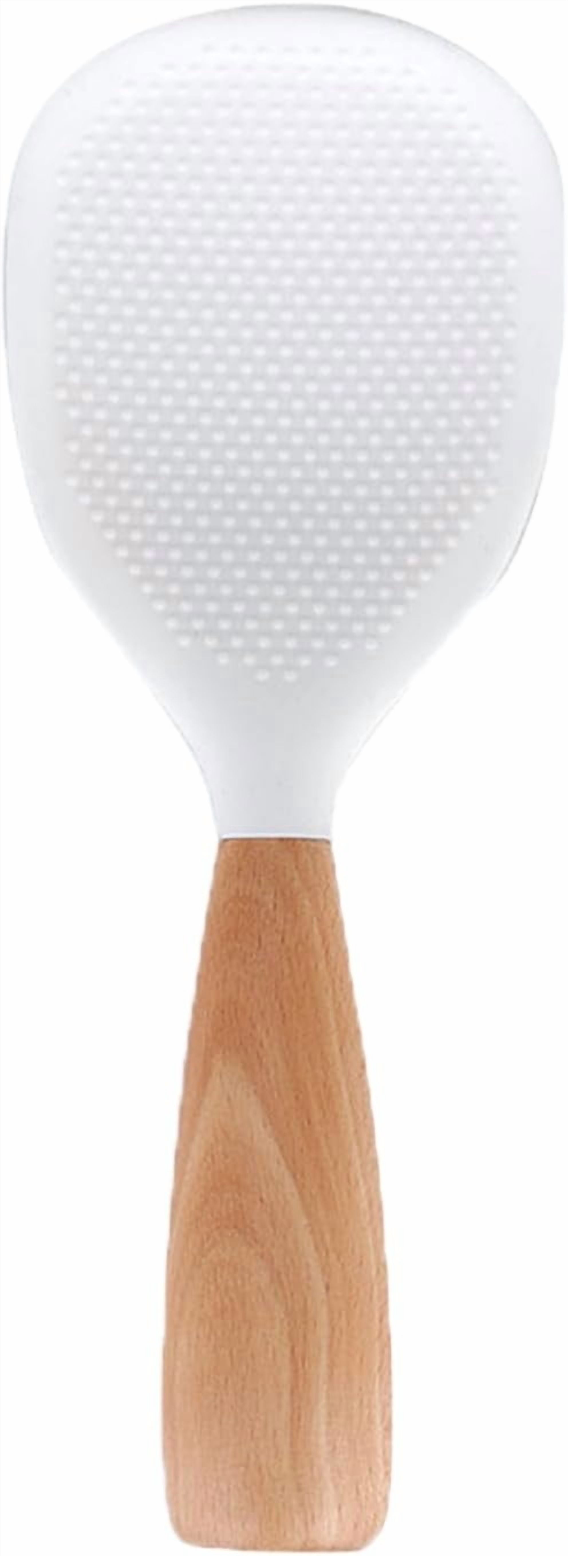 Short Wooden Handle Silicone Spatula, Multi-Purpose Heat-Resistant ...