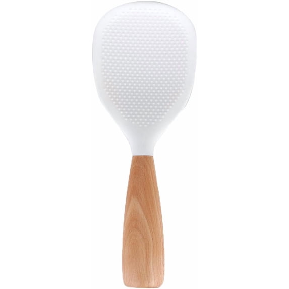 Short Wooden Handle Silicone Spatula, Multi-Purpose Heat-Resistant ...