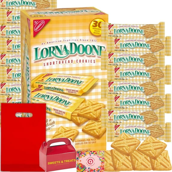 Lorna Doone Shortbread Cookies, Individually Wrapped, Buttery Snack, 30 ...