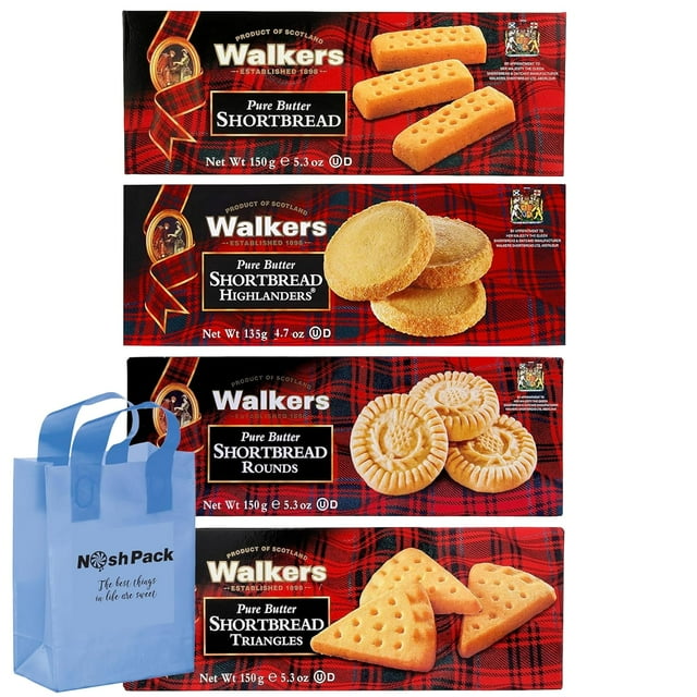 Shortbread Cookies Scottish Biscuits - 4 Pack Individually Wrapped ...