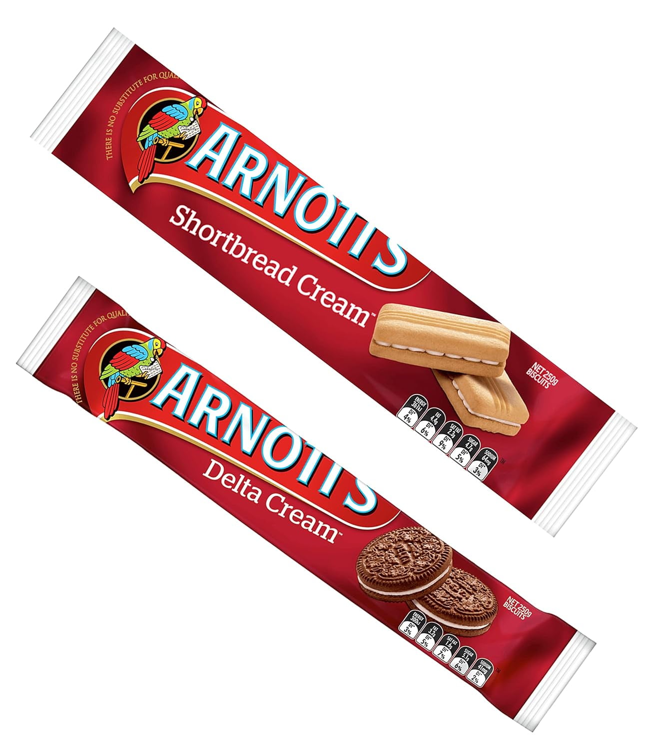 Shortbread Cream, Cream Biscuits (2 PACK x 250g) Full Size Deliciously ...