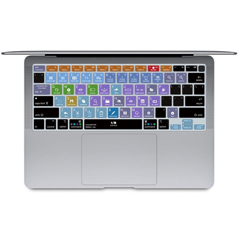 Shortcuts Hotkeys Keyboard Cover Skin with Touch ID US Layout for ...