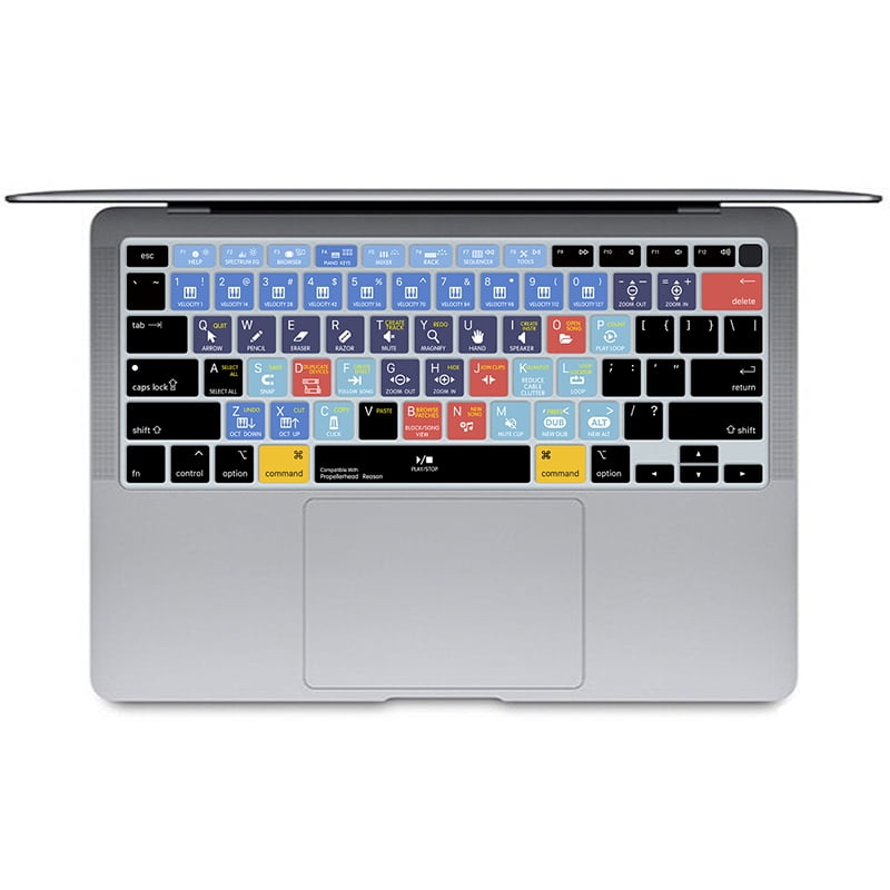 Shortcuts Hotkeys Keyboard Cover Skin with Touch ID US Layout for ...