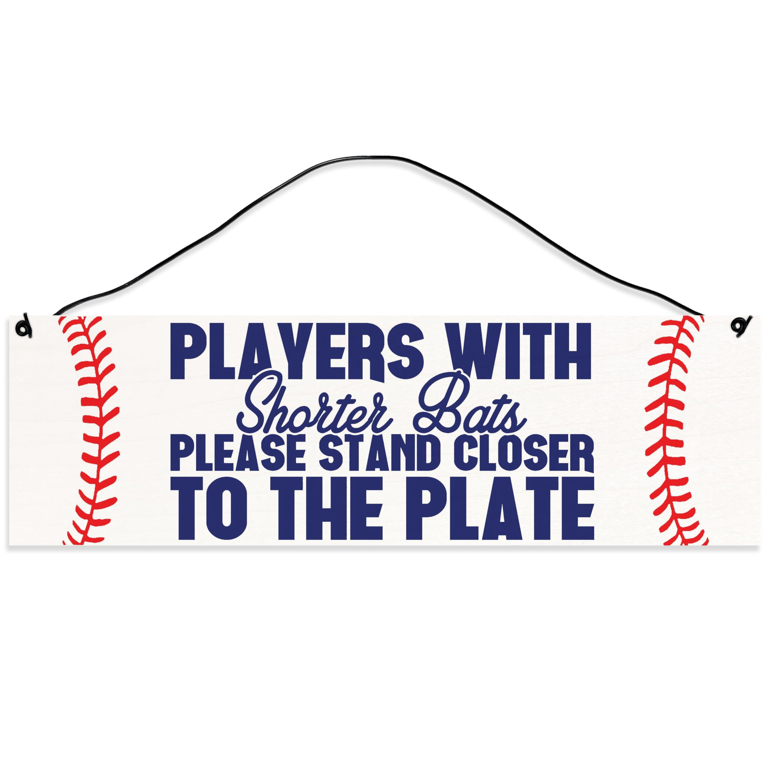 Shorter Bats | Handmade | Wood Sign | Wire Hanger/Stand | UV Printed ...