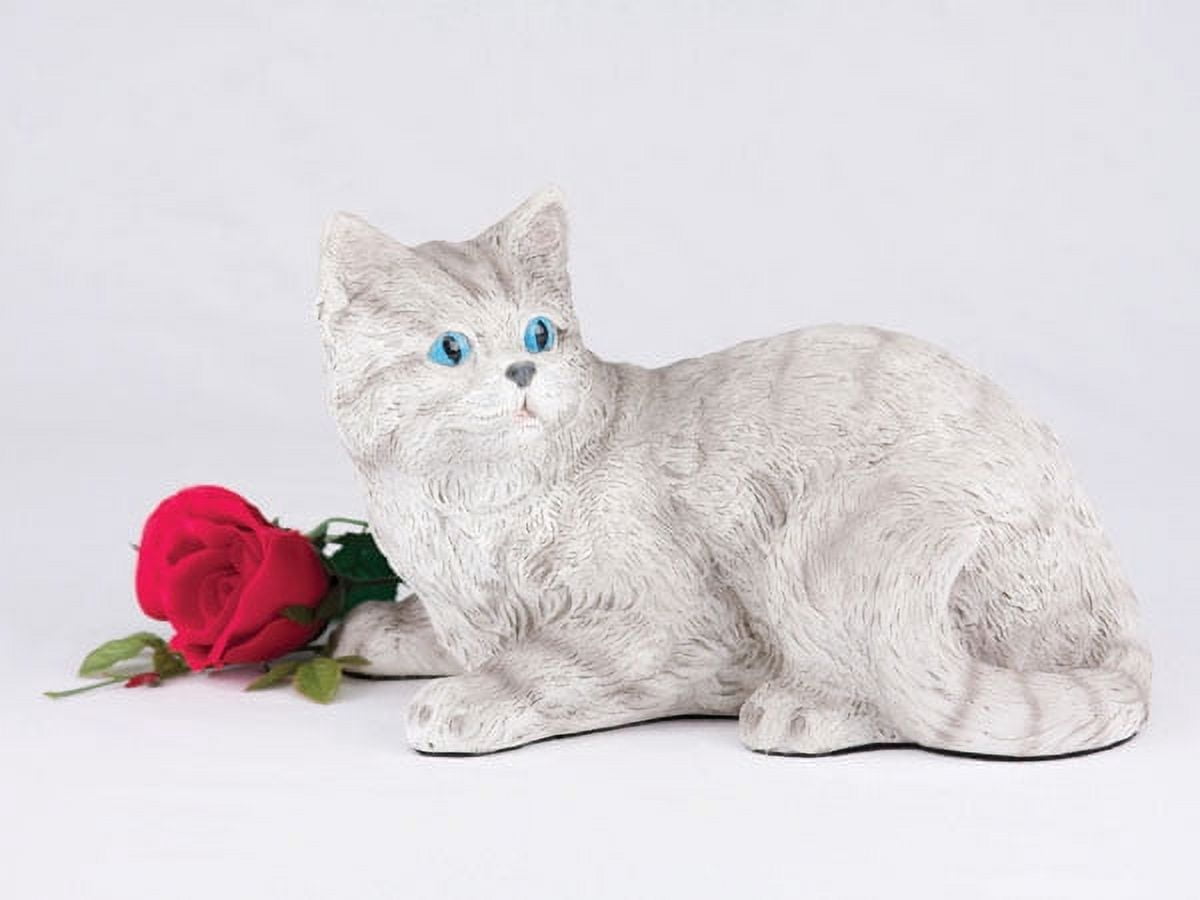 Shorthair Gray Tabby Cat Cremation Pet Urn for a Cat Memorial in ...