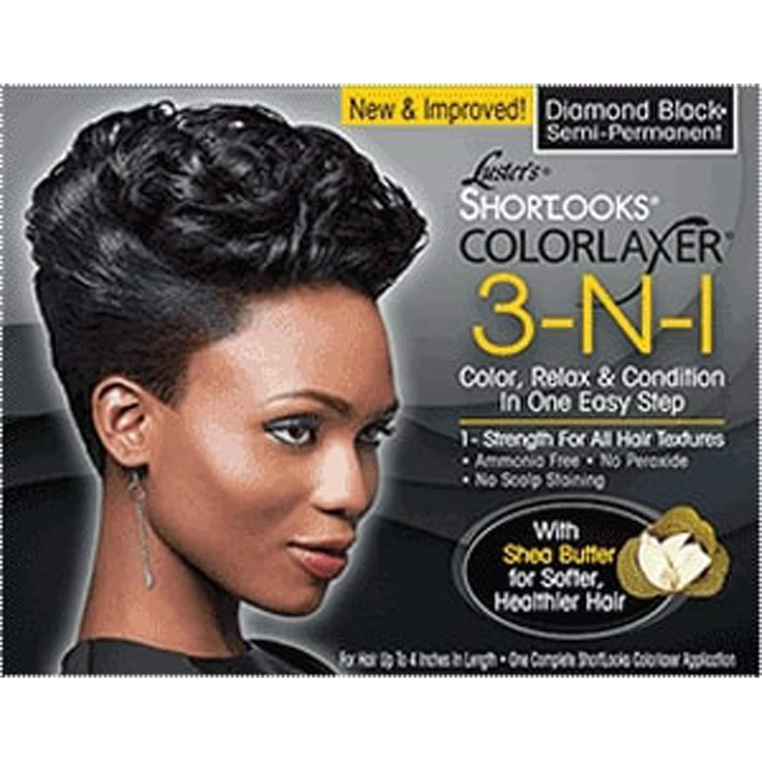 Shortlooks Color Relaxer 3-n-1 Diamond Black - Walmart.com