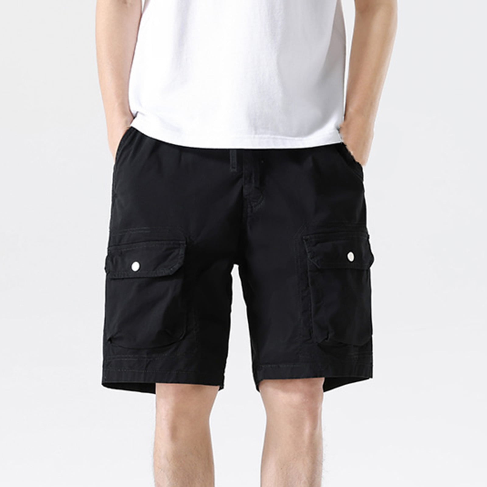 Shorts Men Casual Fashion Multiple Pockets Half Shorts Pants Sports ...