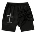 Shorts Men Men's Double Lined Fashionable Shorts for Adults Fitness and ...