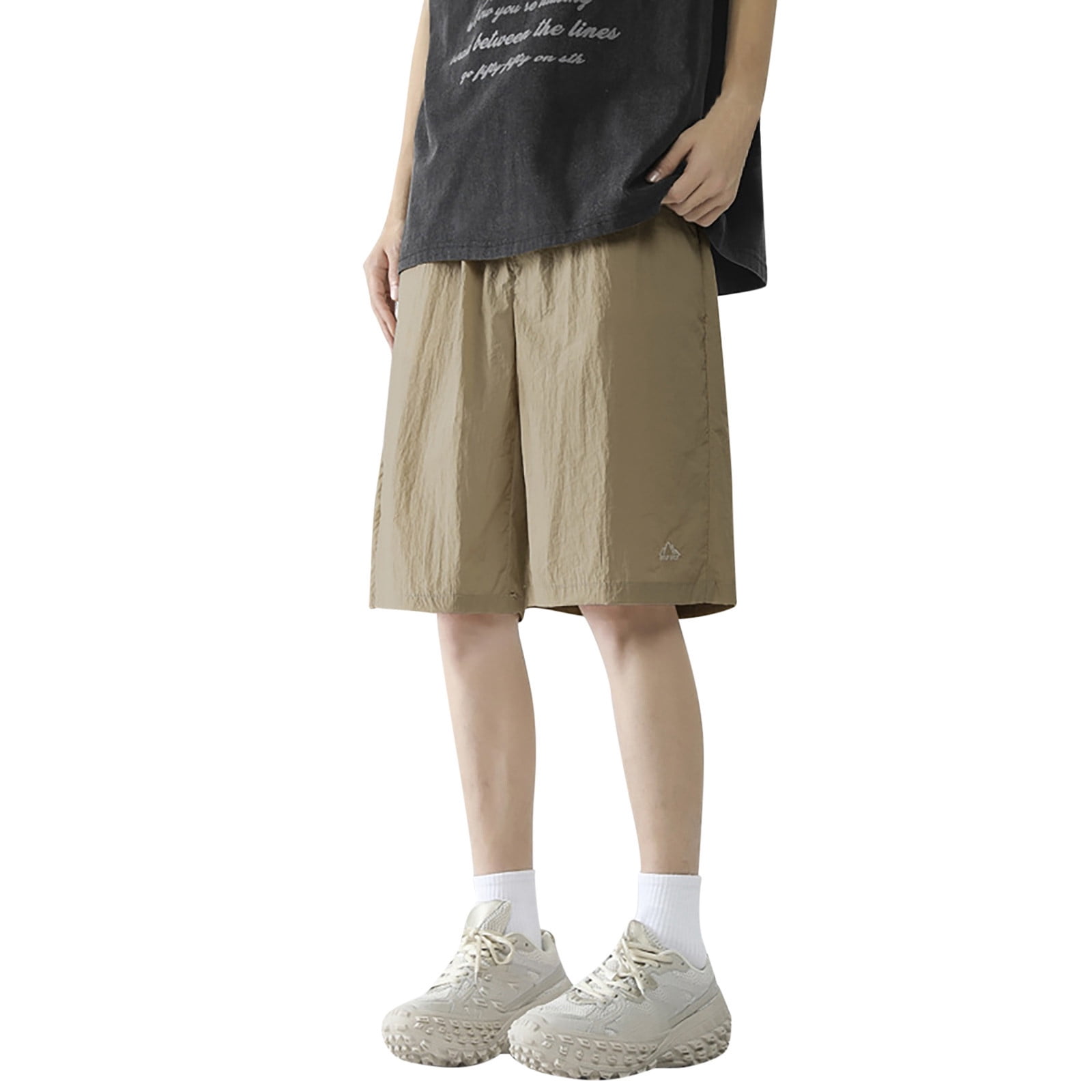 Shorts for Men Couple Cotton Sense Wash Back Shorts Sports Comfort ...