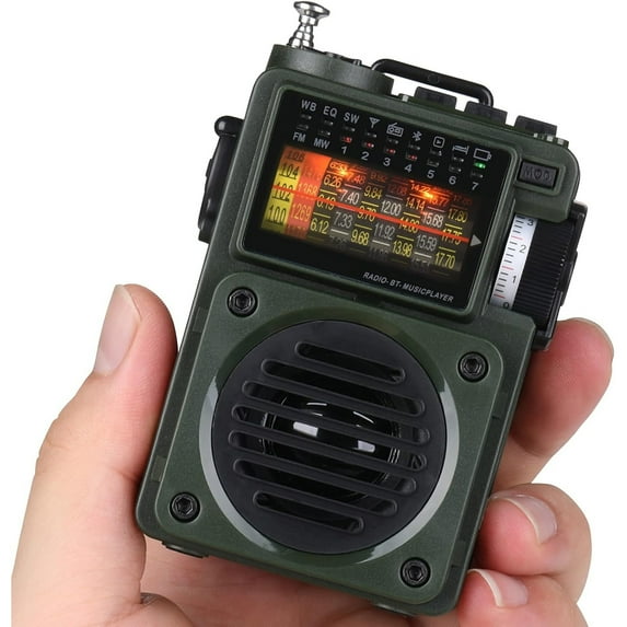 Shortwave Radio, Bluetooth Speaker Support MicroSD, FM MW WB SW ...