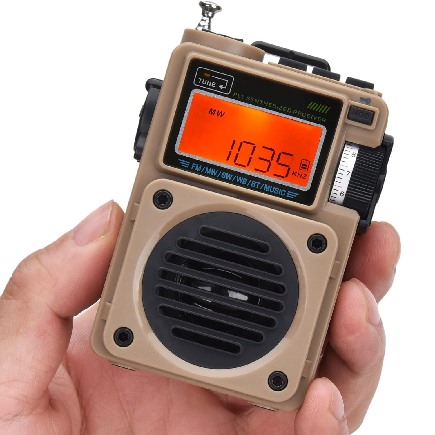 Shortwave Radio, Bluetooth Speaker Support MicroSD, FM MW WB SW ...