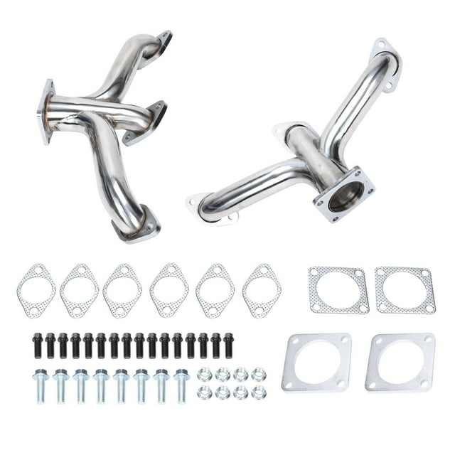 Shorty Center Dump Manifold Headers for 1932-1953 Ford Car Truck Flathead V8 - Walmart.com