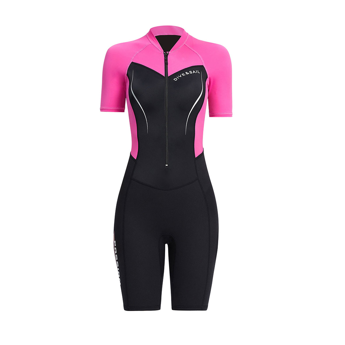 Shorty Wetsuit for Men and Women, 1.5mm Neoprene Short Sleeve Diving ...