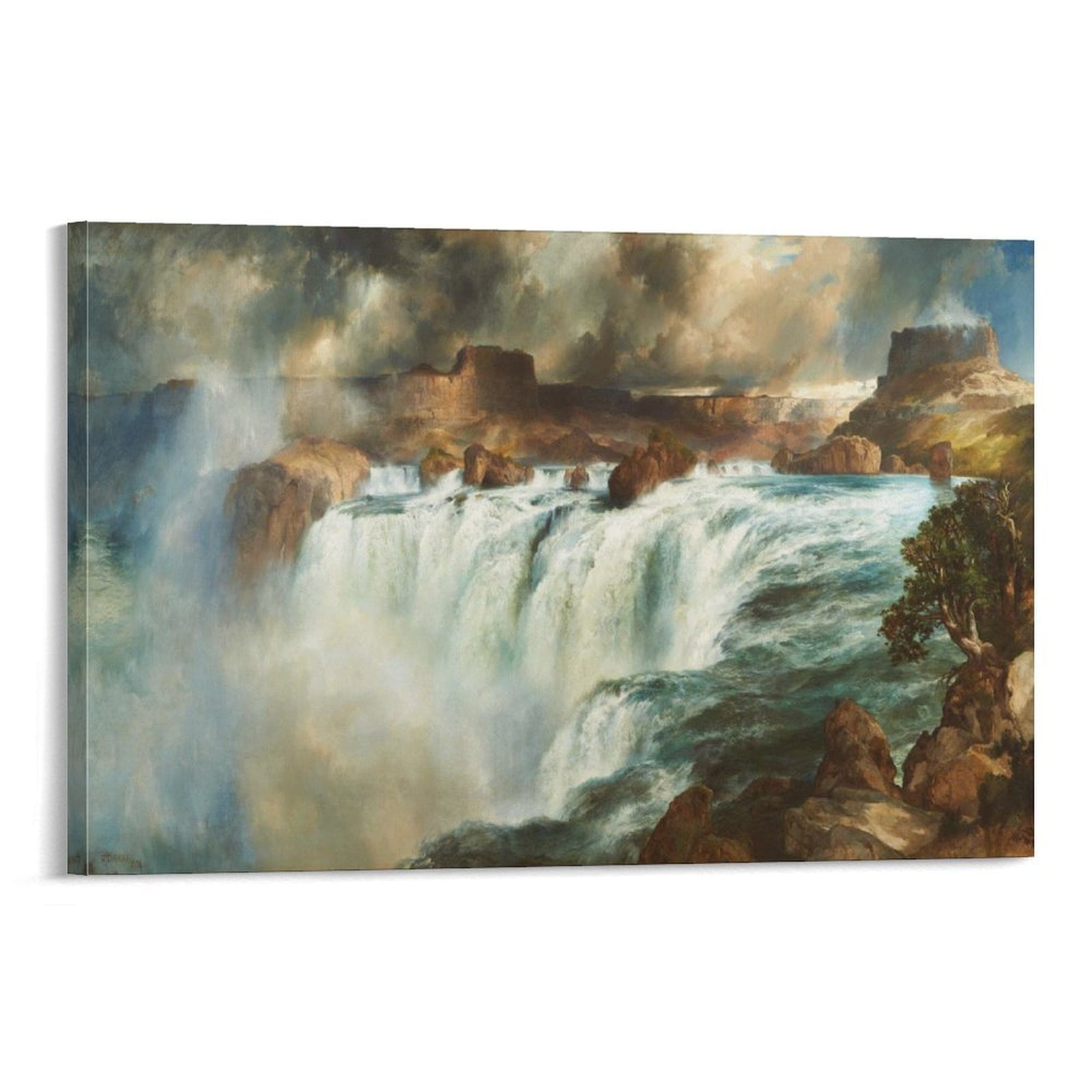 Shoshone Falls on The Snake River By Thomas Moran Art Prints Paintings ...