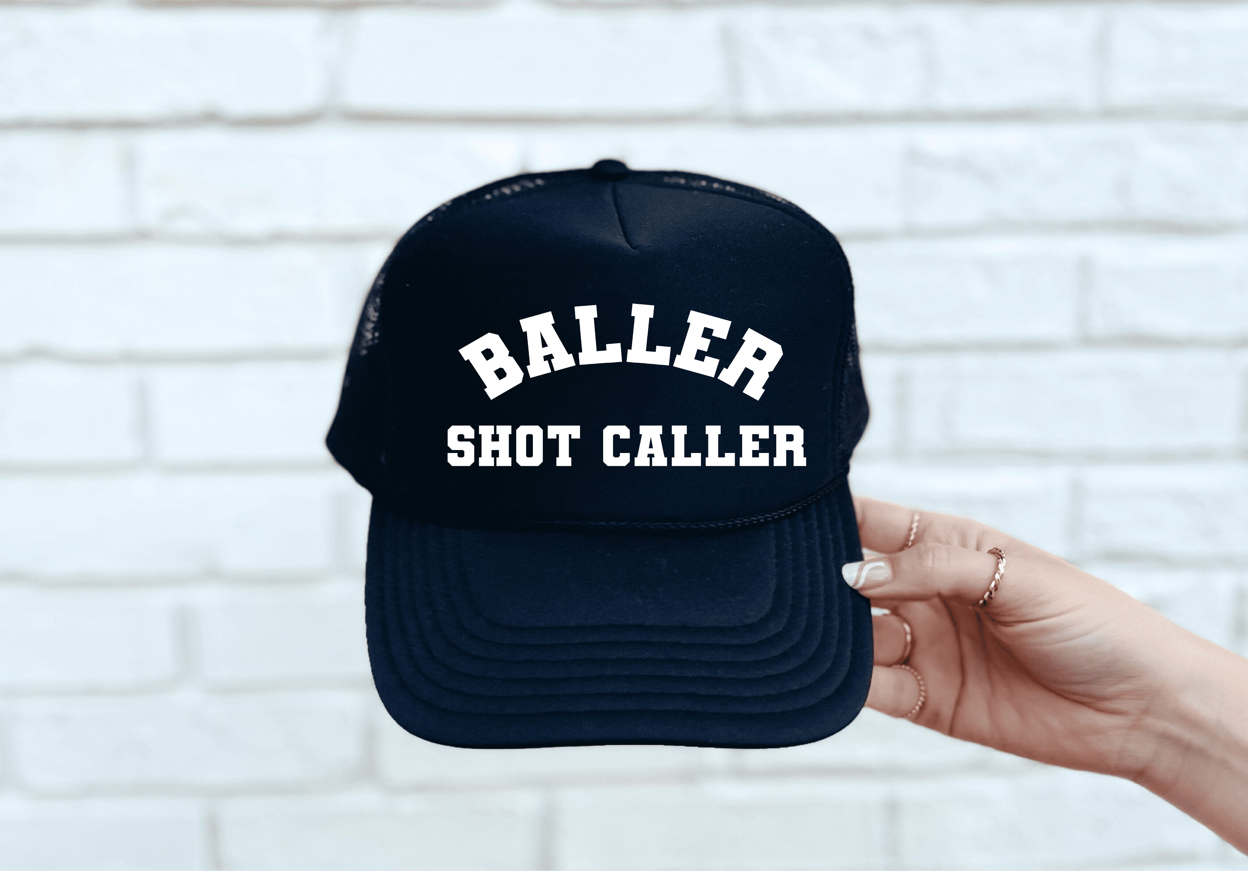 Shot Caller Black Trucker Hat - Walmart.com