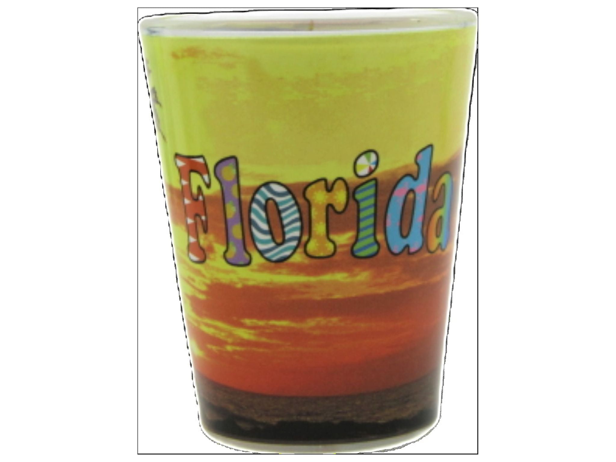 Shot Glass Florida Sunset 1 Count Beach Hut Inc. Brand Souvenirs ...