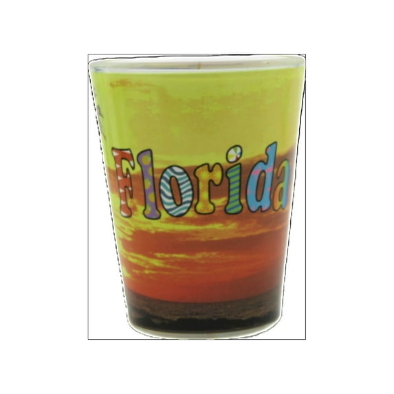 Shot Glass Florida Sunset 1 Count Beach Hut Inc. Brand Souvenirs ...