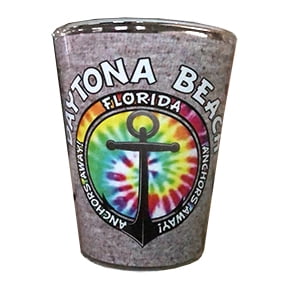 Shot Glass Tie Dye Anchor Anchors away Daytona - Walmart.com