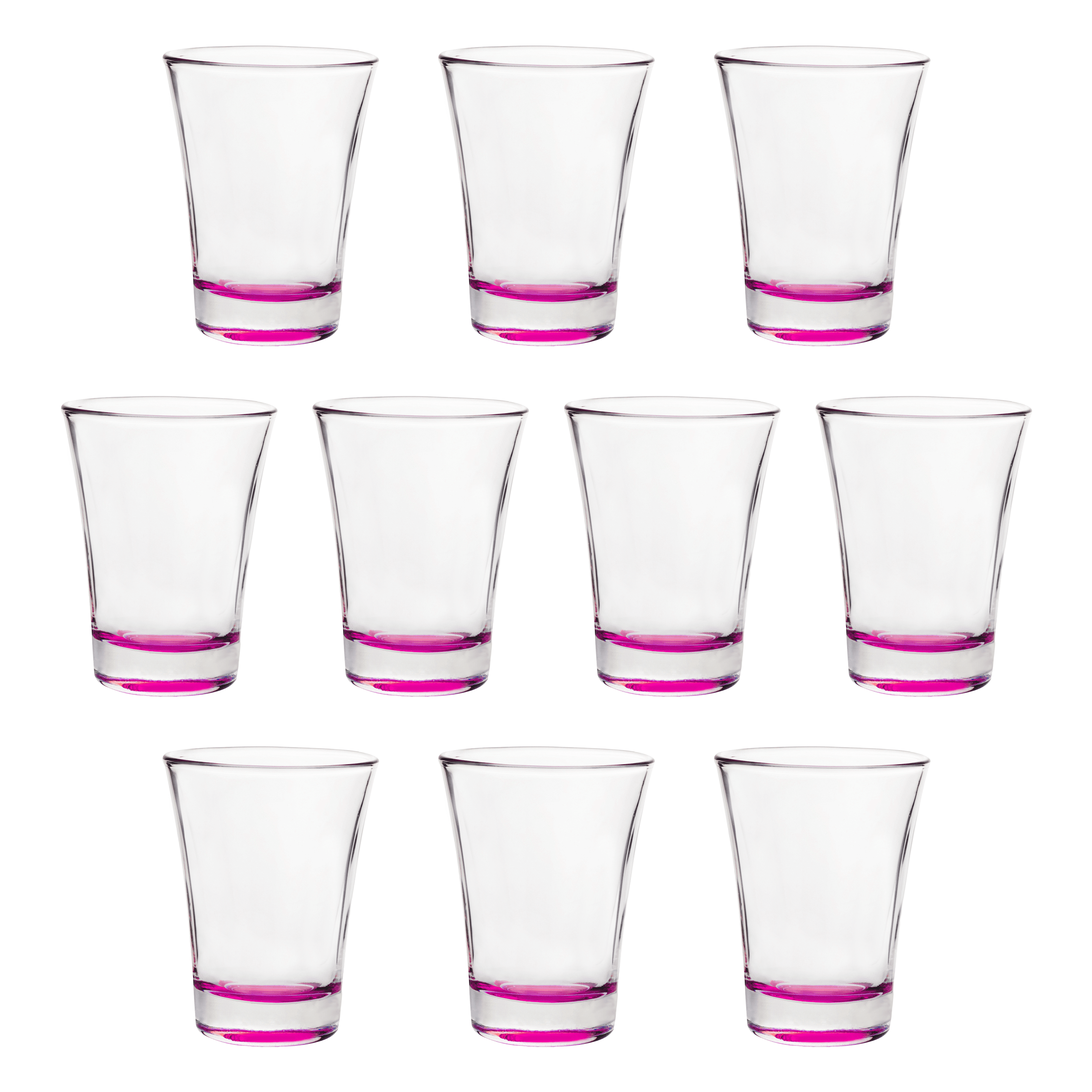 Shot Glasses 2 oz. Set of 10, Bulk Pack - Great for Wedding, Party ...
