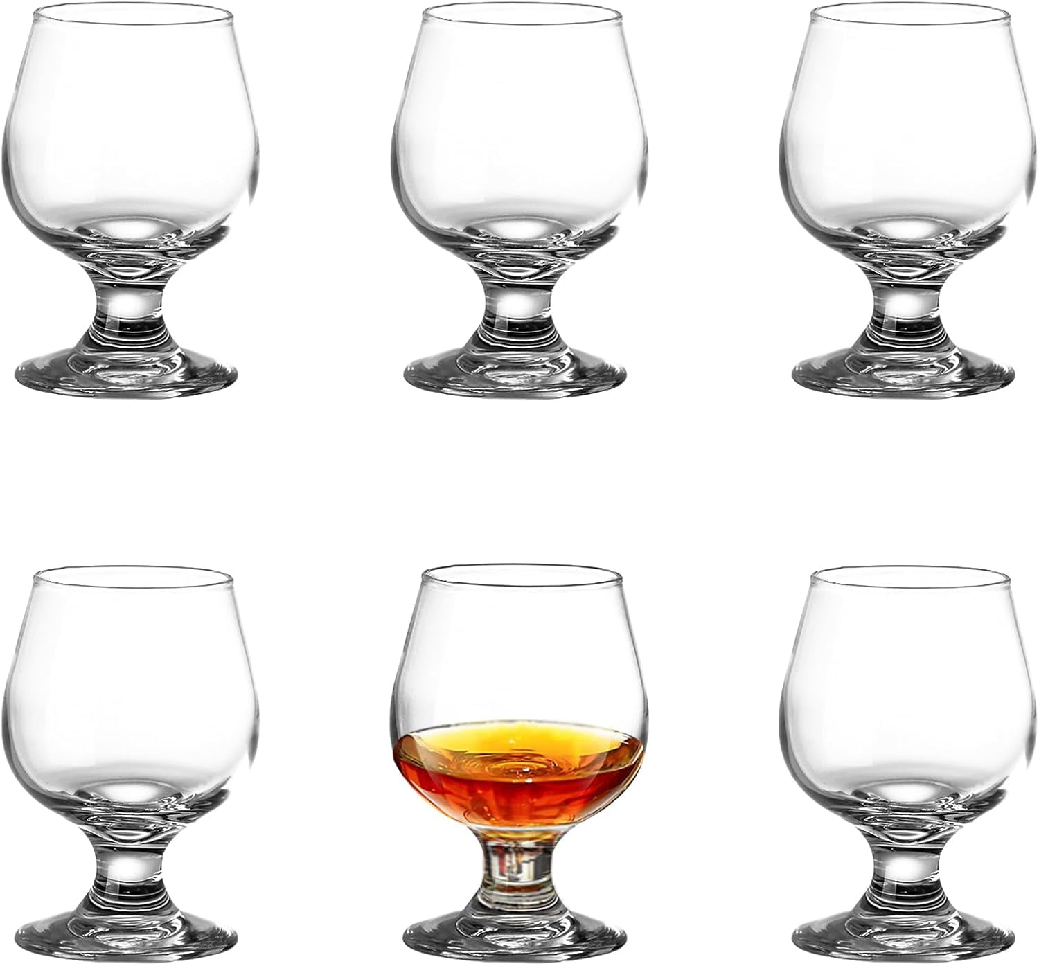 Shot Glasses - Brandy Glasses 3.5 oz - Port Glasses Set of 6 - Small ...