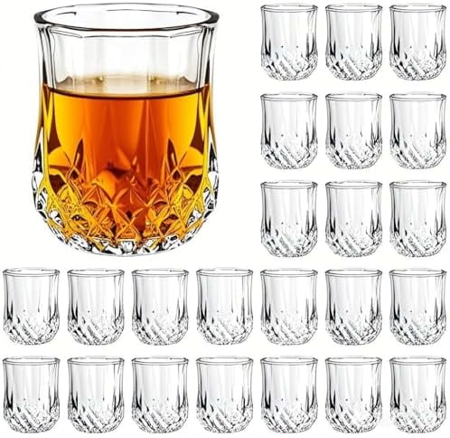 Shot Glasses Set of 24-1.5oz Small Mini Shot Glasses Classic Whisky ...