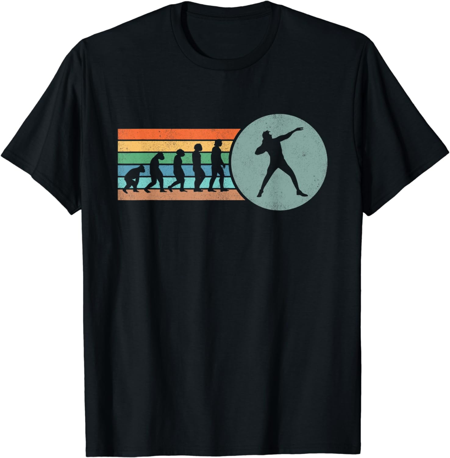Shot Put Throw Athelte Retro Evolution Track And Field T-Shirt ...