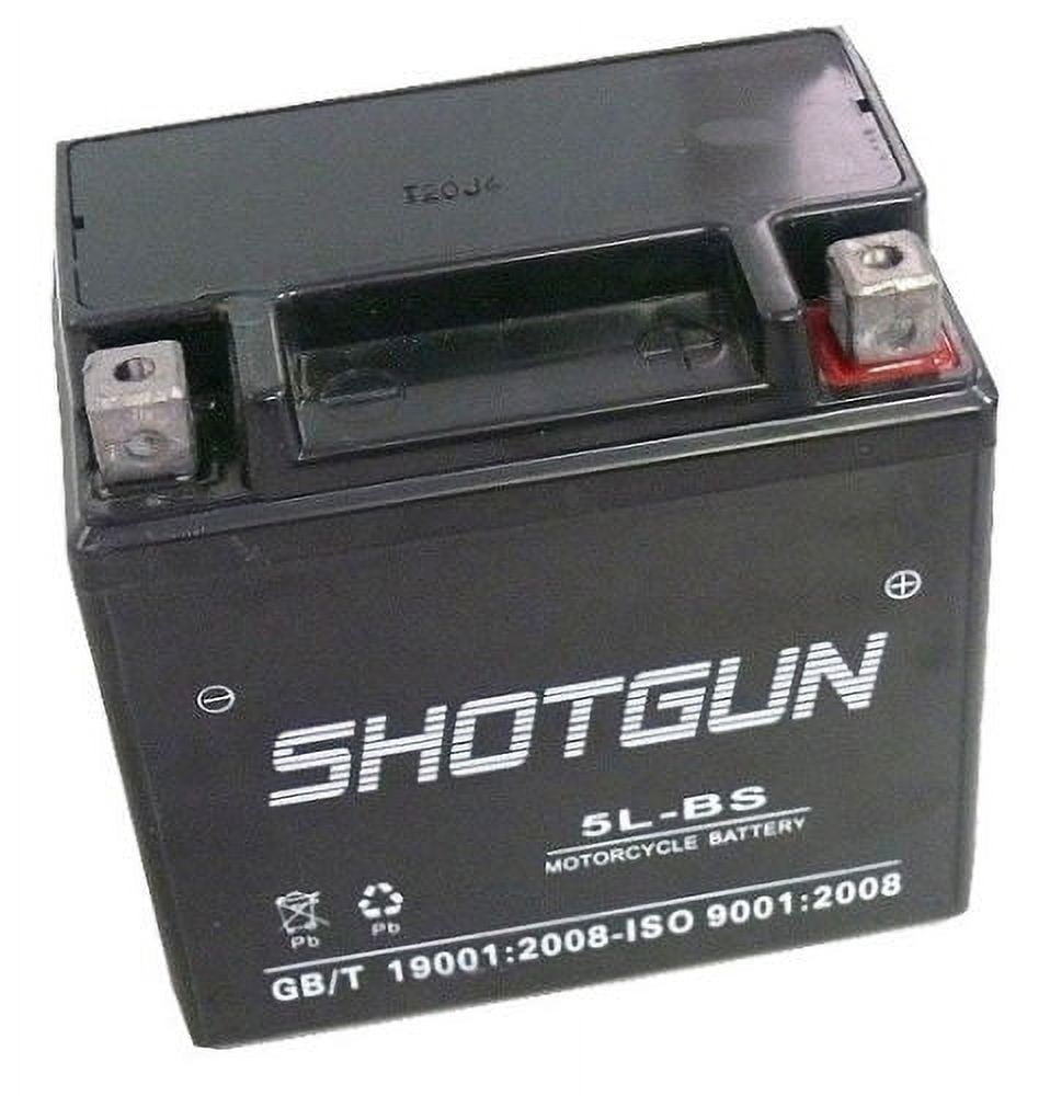 Shotgun® 12V SMF Battery NEW Replacement YTX5L-BS Maintenance Free-1YR ...
