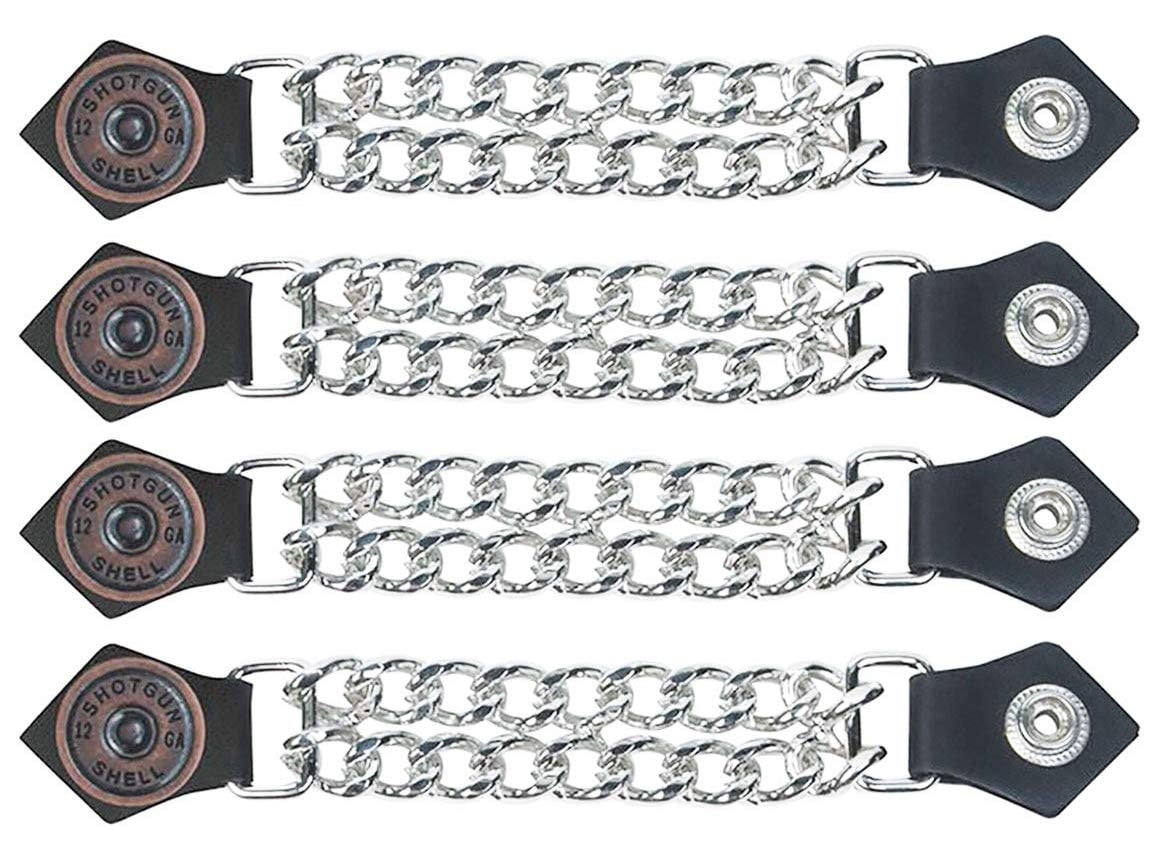Shotgun Shell Leather Vest Extender W/ Chrome Chain - Walmart.com