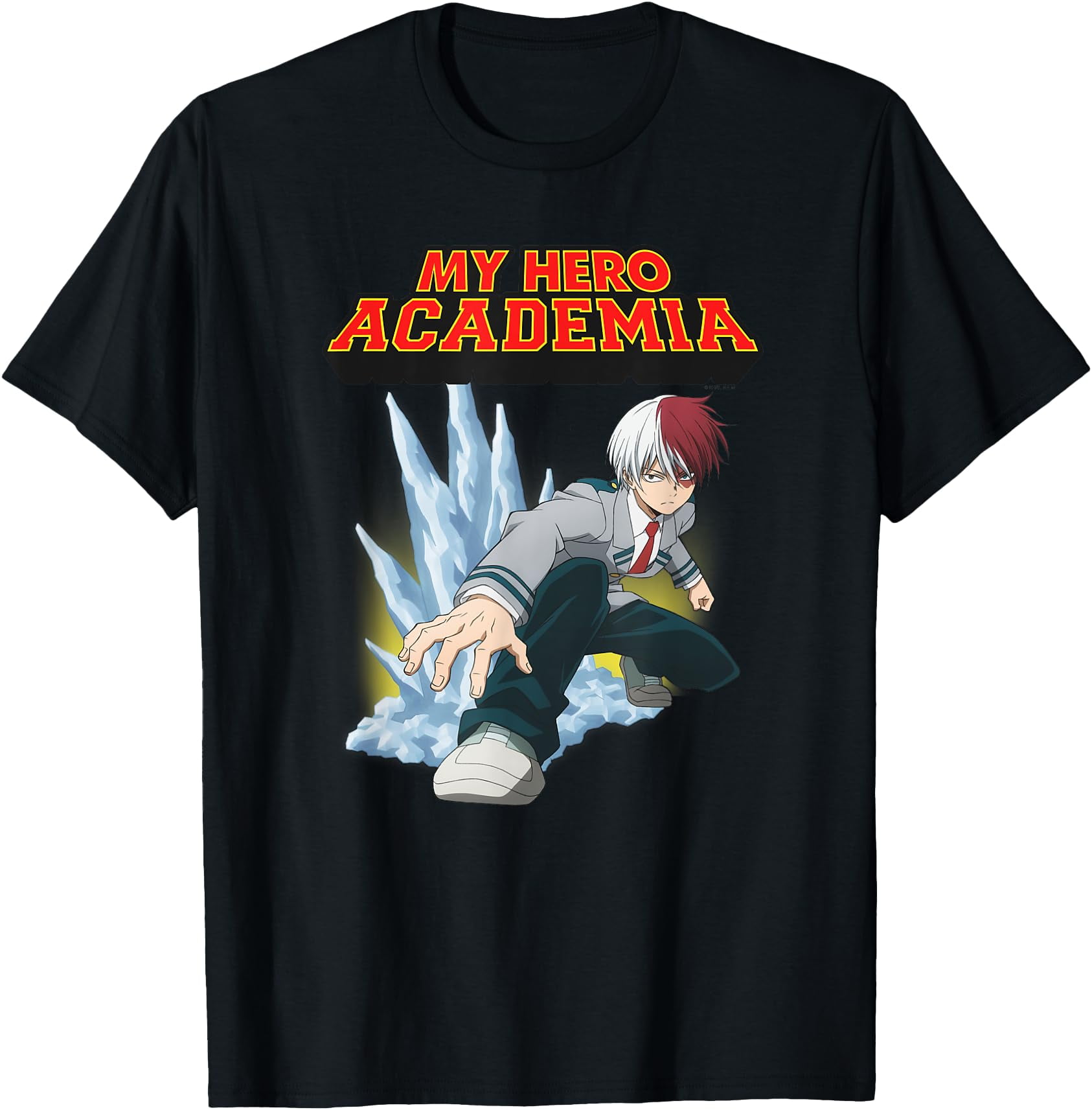 Shoto Todoroki Half-Cold Half-Hot My Hero Academia MHA T-Shirt,Light ...