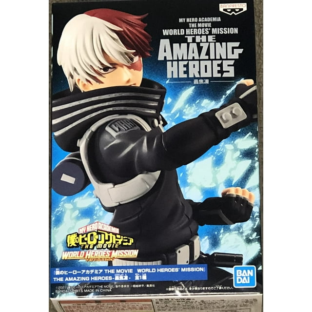 Shoto Todoroki Hero - My Hero Academia The Amazing Heroes World Heroes’ Mission Figure ...