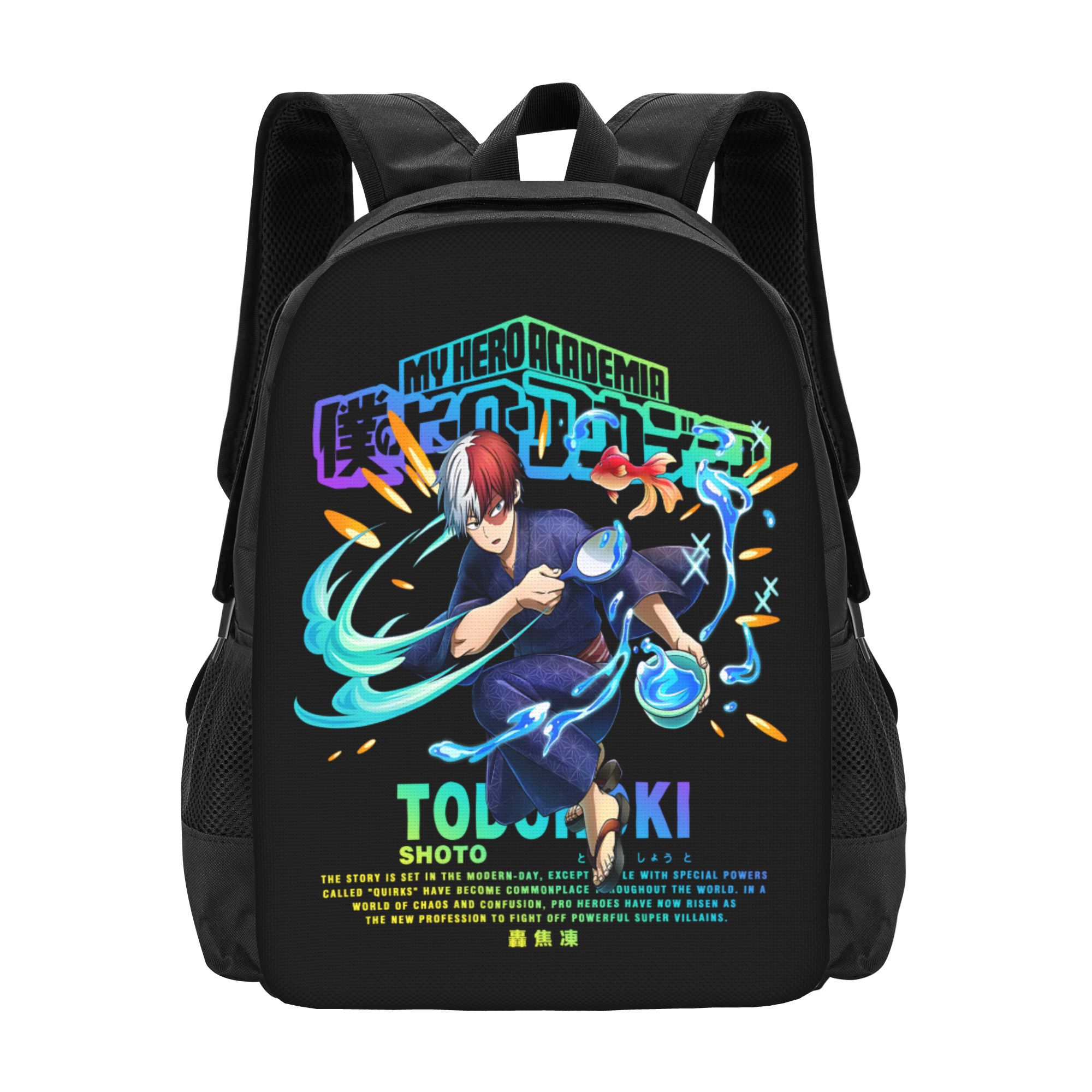 Shoto Todoroki My Hero Academia Backpacks for Men Women Book Bag Travel ...