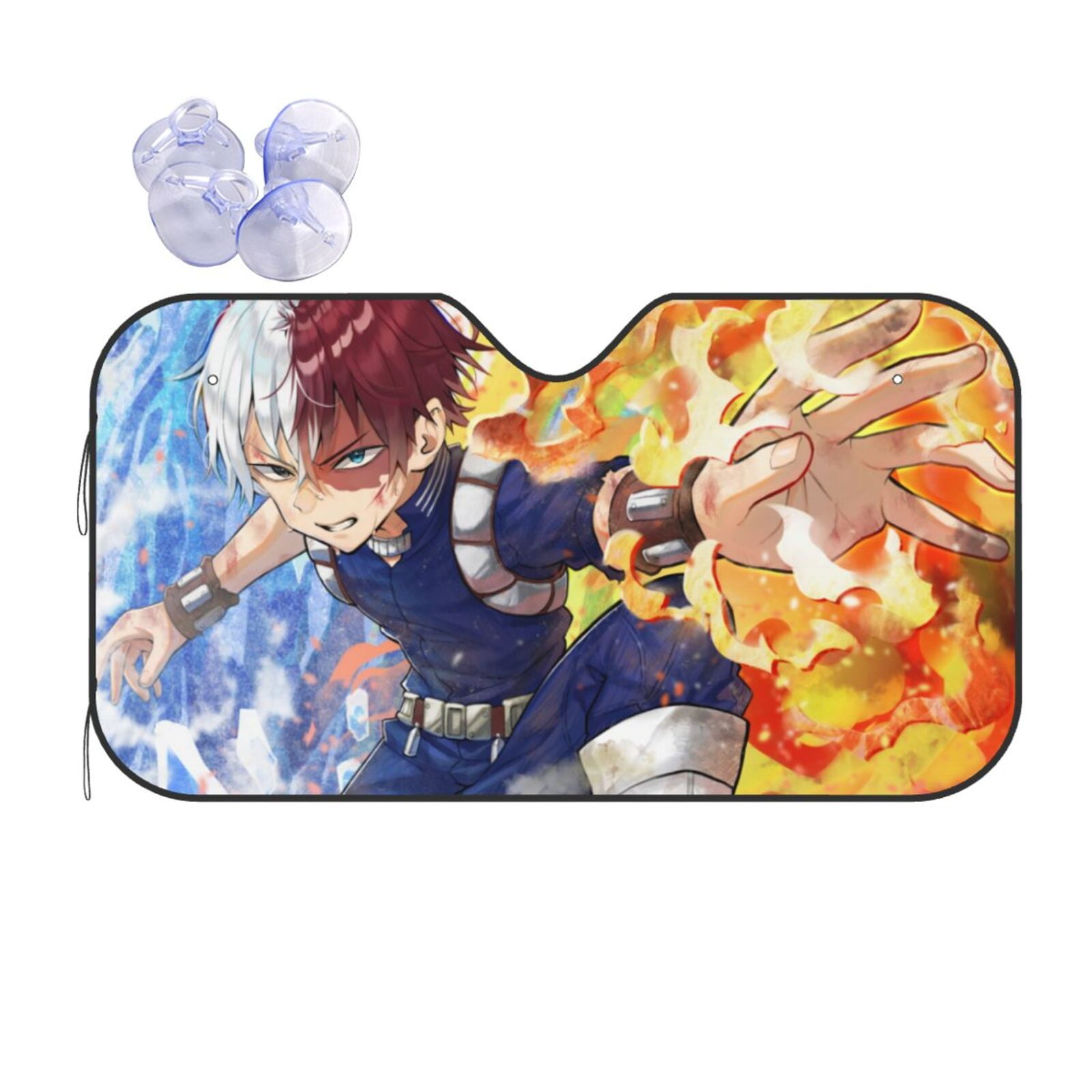 Shoto Todoroki My Hero Academia Car Windshield Sunshade Blocks UV Rays ...