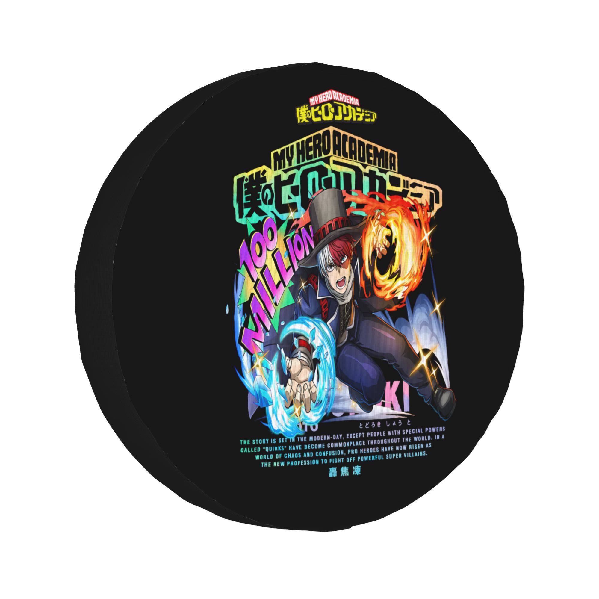 Shoto Todoroki My Hero Academia Universal Spare Tire Cover,14,15,16,17 ...
